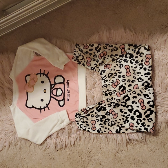 Hello Kitty | Matching Sets | Hello Kitty 2pc Leopard Print Jogger Pjay ...